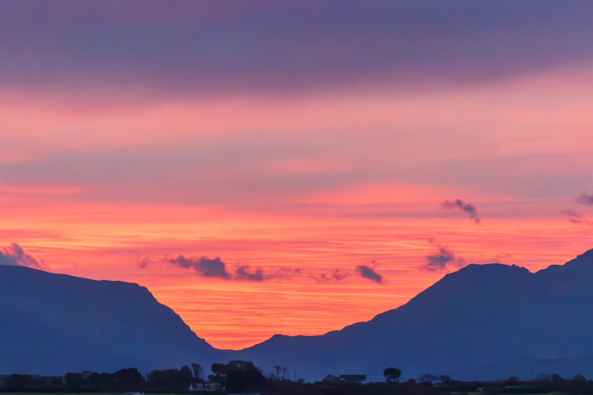 RAF Mona Sunrise Mountains - One Man