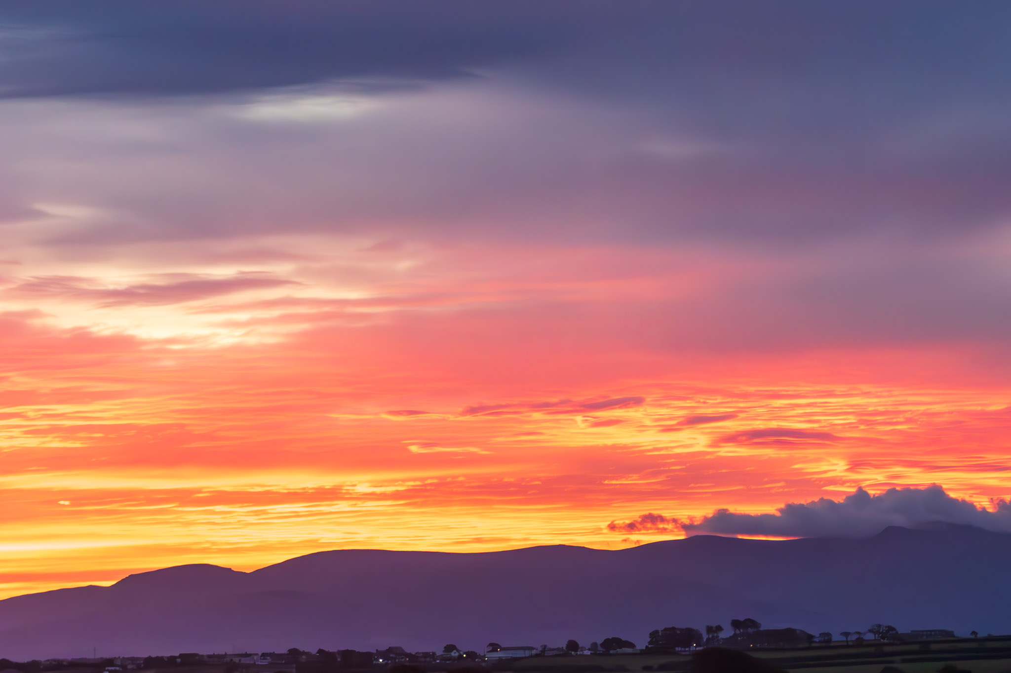 RAF Mona Cloudy Sunrise - One Man